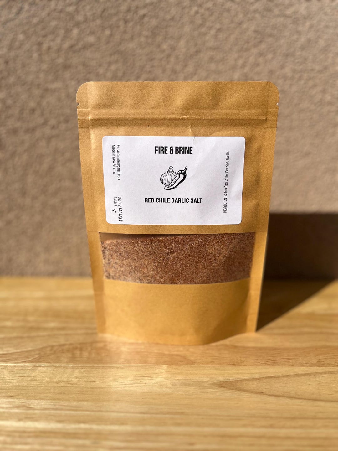 New Mexico Hatch Red Chile Garlic Salt | Spicy Finishing Salt for Tacos ...