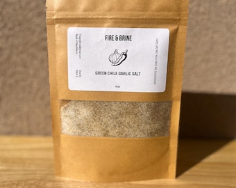 New Mexico Hatch Green Chile Garlic Salt - Etsy