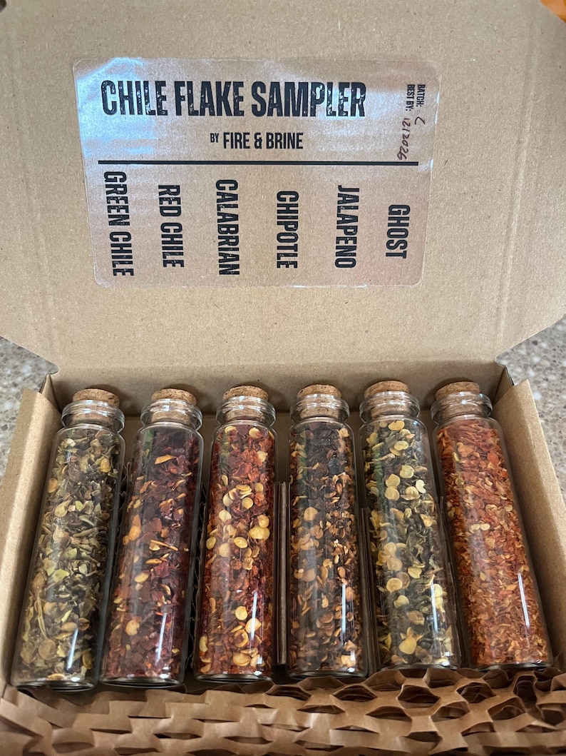 Chile Pepper Flake Gift Sampler - Etsy