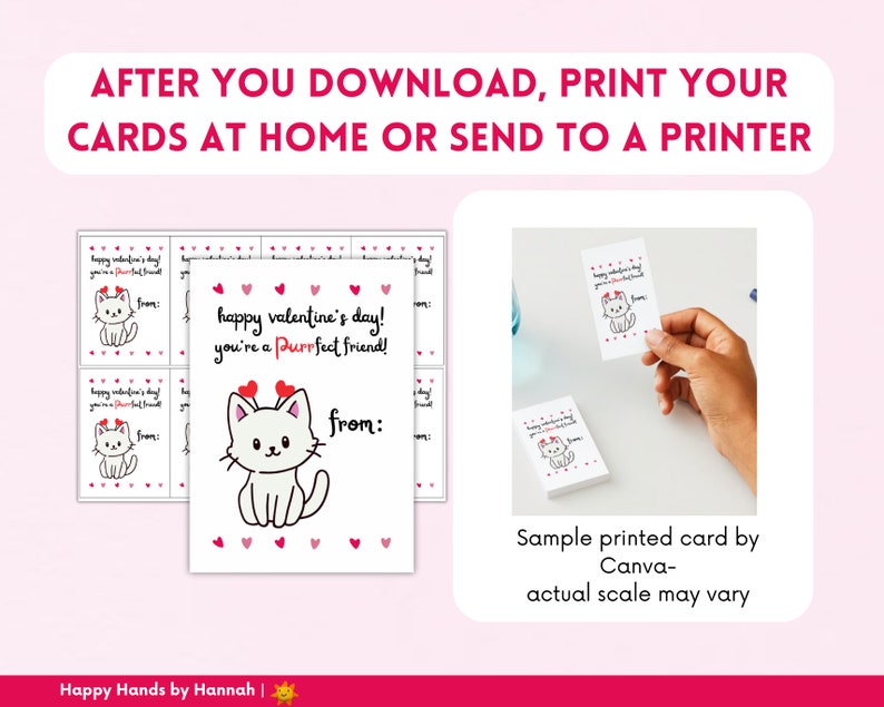 Printable Valentine's Day Cards Kitten Valentine Kitty Valentine for ...