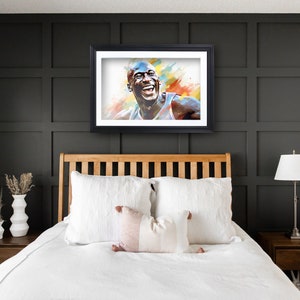 Large Printable Wall Art, Michael Jordan, Digital Print, Basketball ...