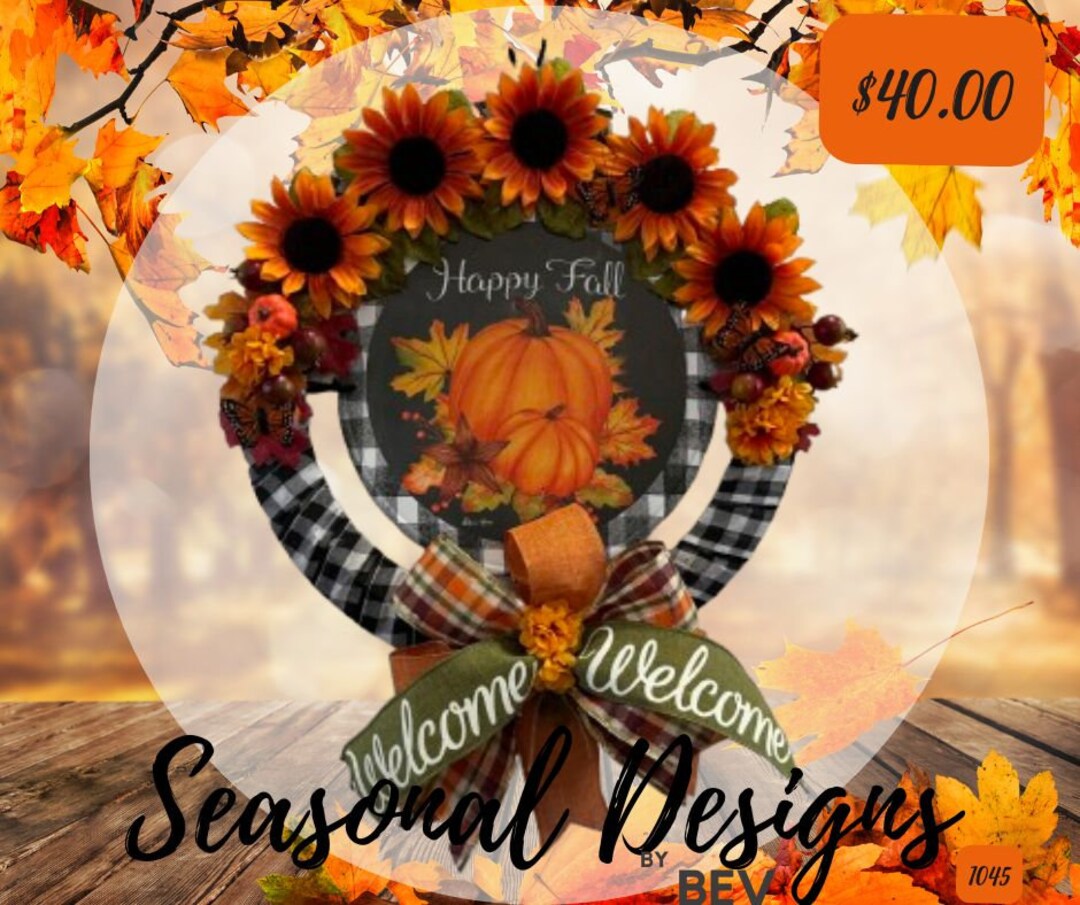 Happy Fall Welcome - Etsy