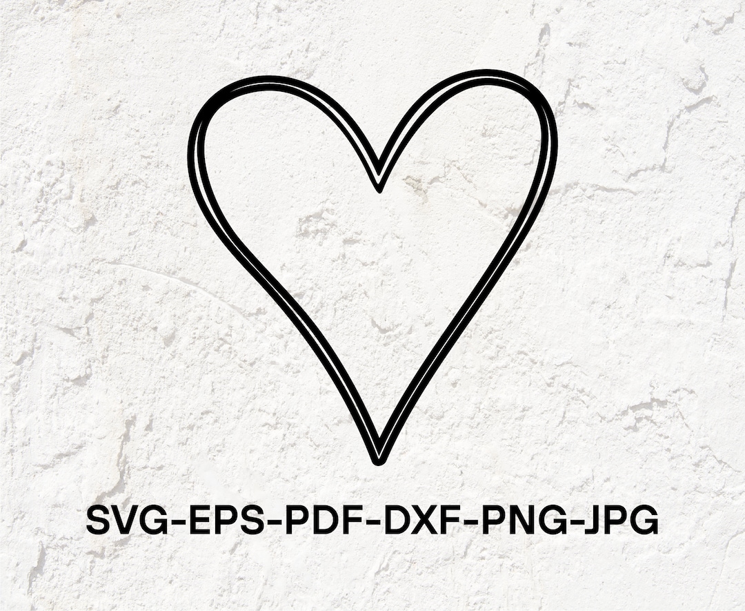 Heart Frame Svg, Sketch Heart Svg, Heart Svg, Doodle Heart Cricut Svg ...
