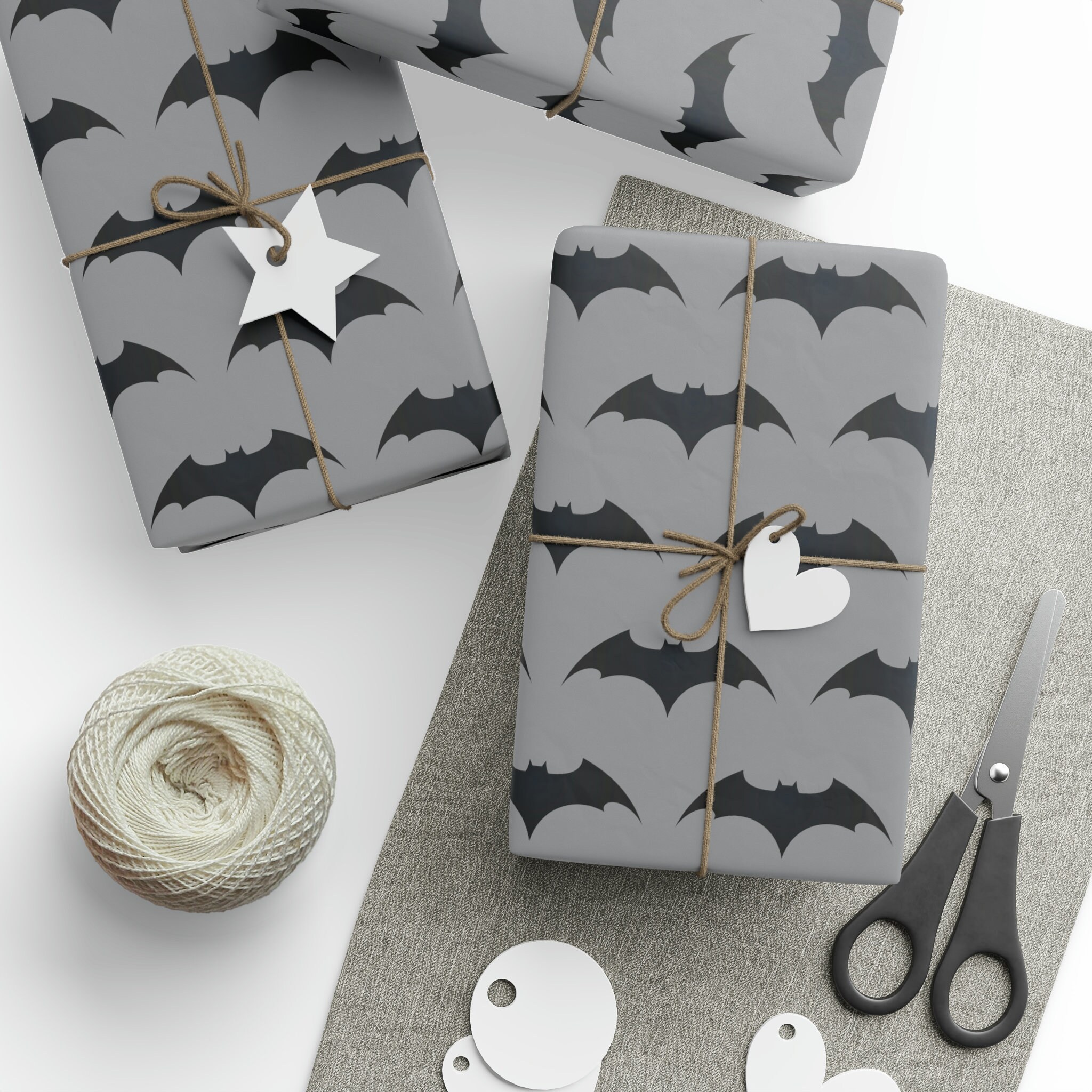 Batman Custom Design Wrapping Paper Bat Wings Superhero Birthday ...