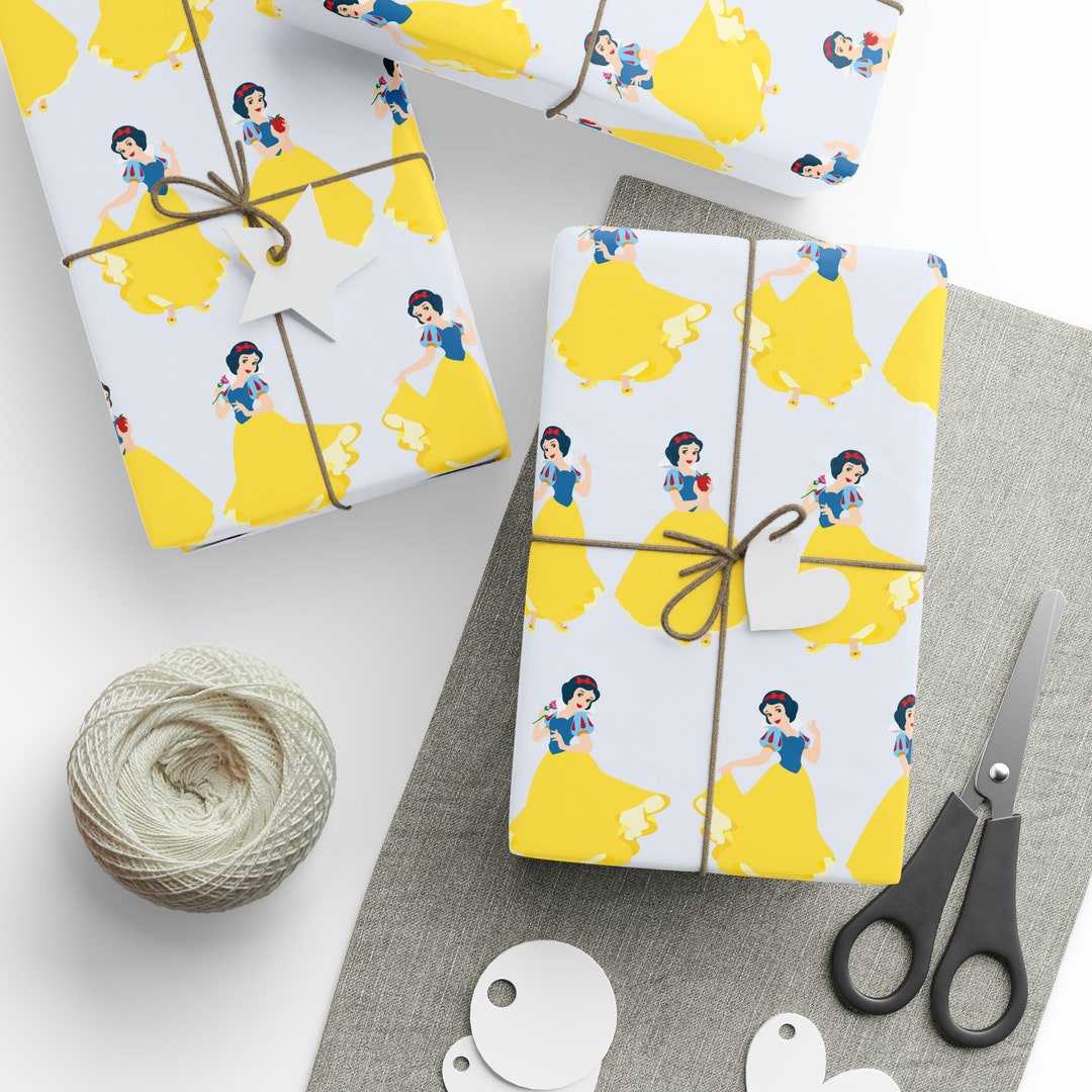 Snow White Custom Design Wrapping Paper Fairytale Princess Birthday ...
