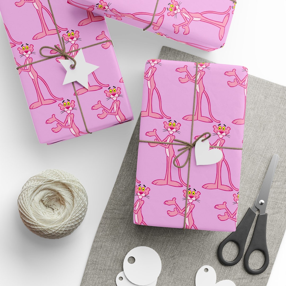 Pink Panther Custom Design Wrapping Papers Classic Cartoon Birthday ...
