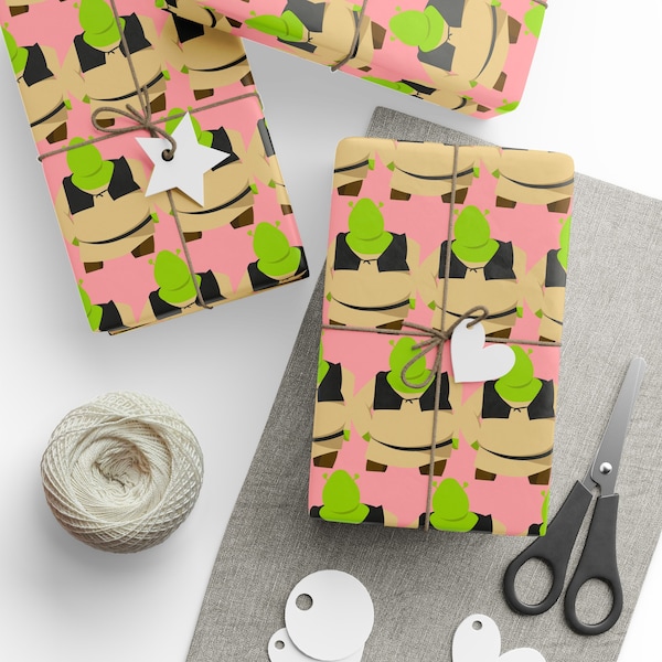 Shrek Wrapping Paper - Etsy