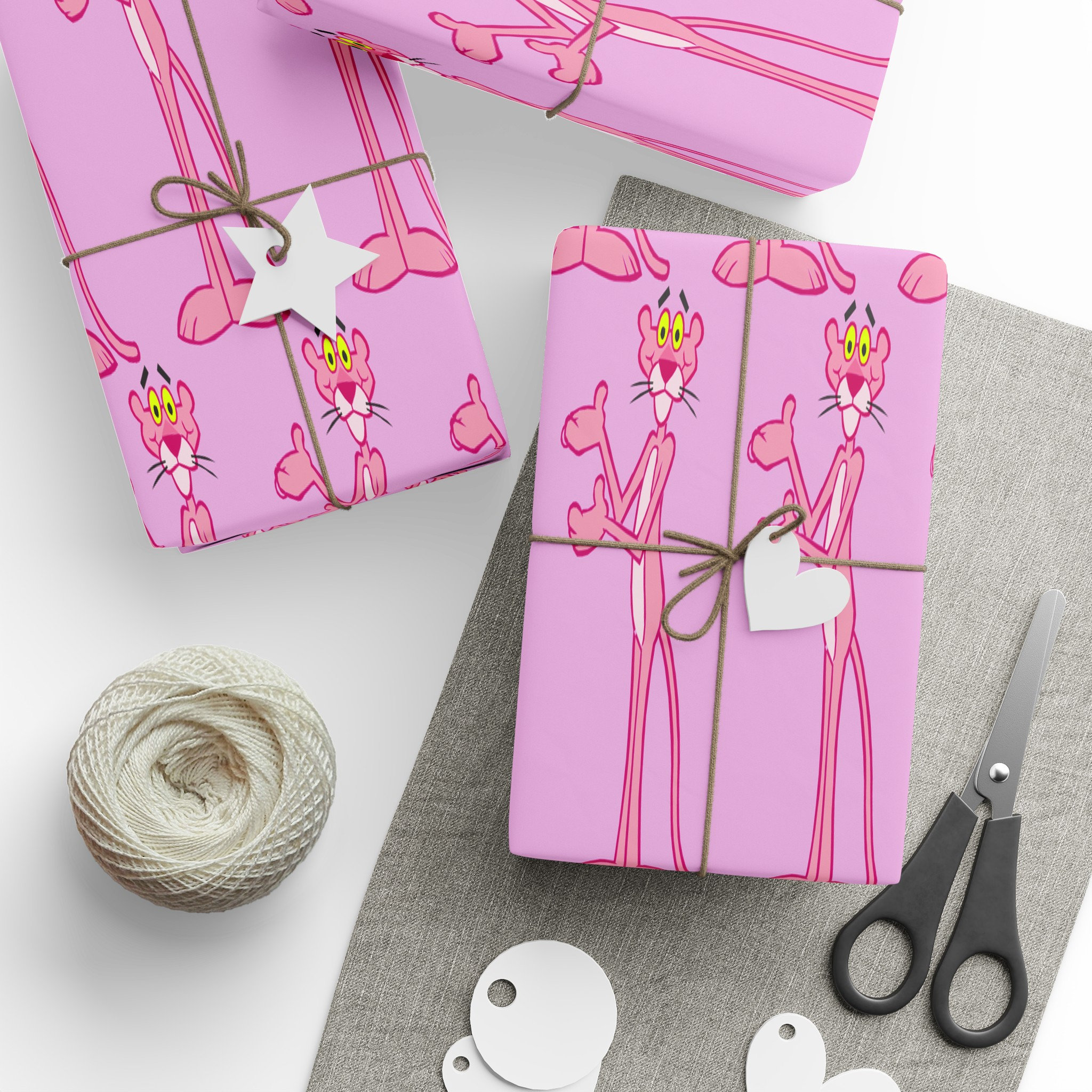 Pink Panther Custom Design Wrapping Papers Classic Cartoon Birthday ...