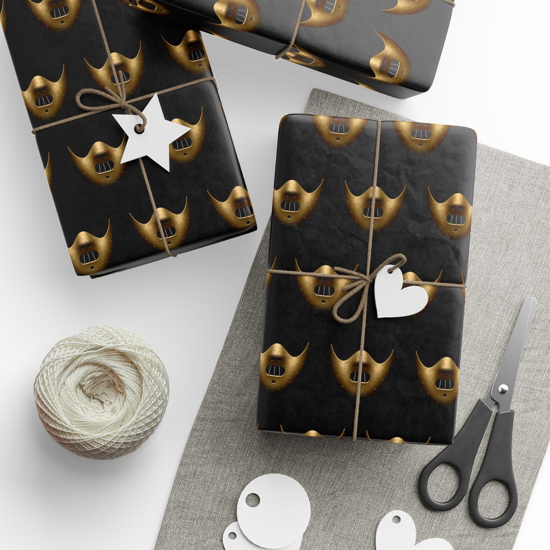 Hannibal Lector Mask Custom Design Wrapping Paper Silence of the Lambs ...