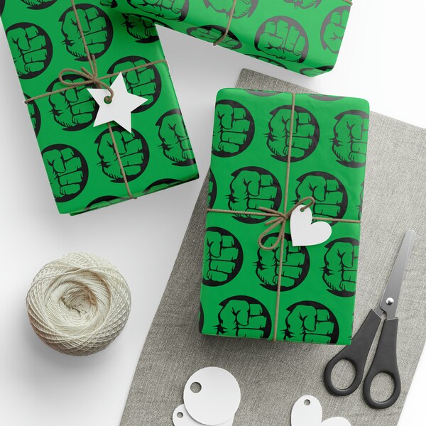 Hulk Wrapping Paper - Etsy