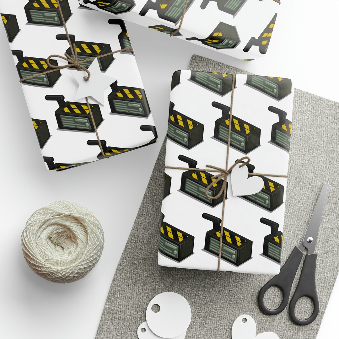 Ghostbusters Ghost Trap Custom Design Wrapping Paper Birthday Special ...