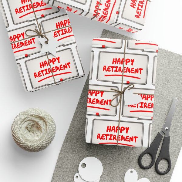 Happy Retirement Wrapping Paper - Etsy