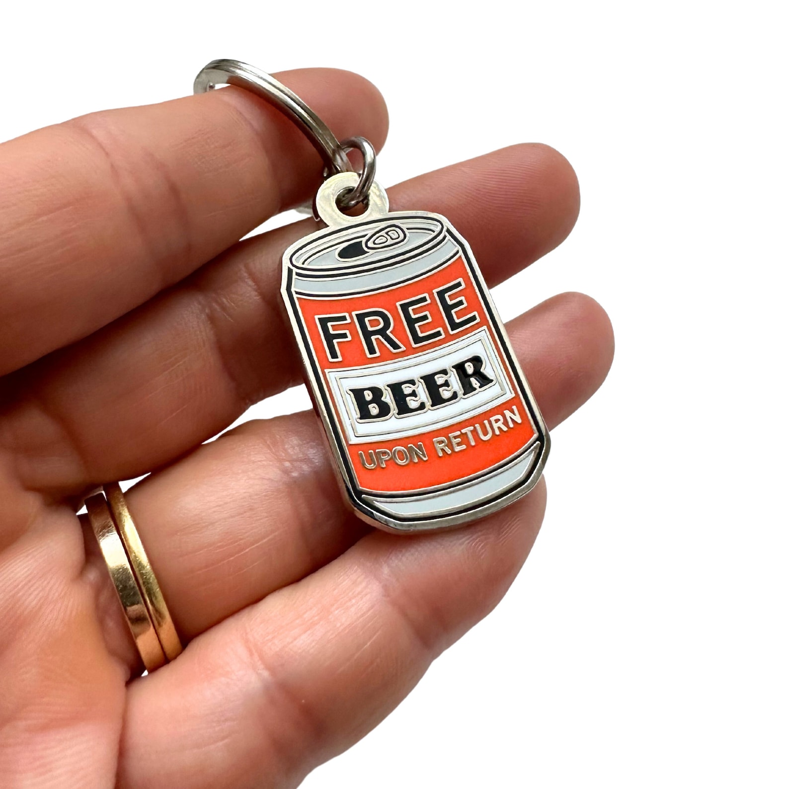Personalized Beer Can Pet ID Tag: Custom Laser Engraved Enamel Dog Tag ...