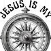 Christian Graphic PNG, Jesus is My Compass, Christian Sublimation ...