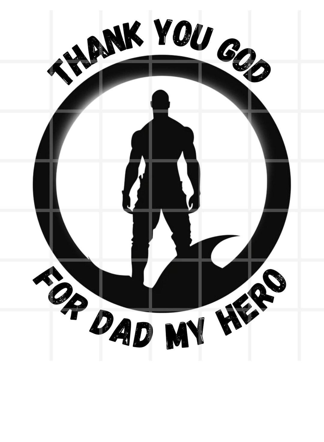 Christian PNG Thank You God for Dad My Hero Christian - Etsy