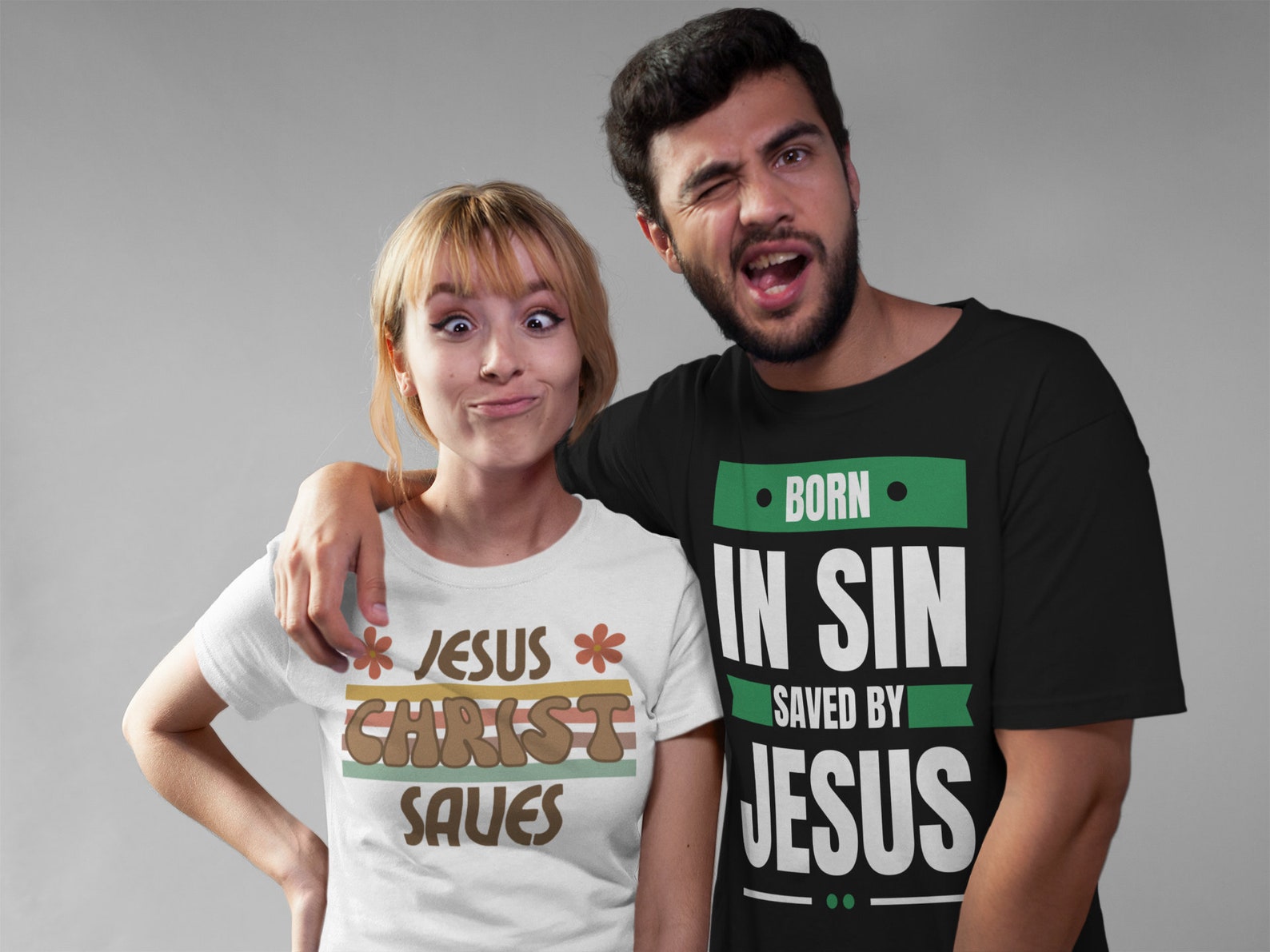 Born in Sin Saved by Jesus PNG: Christian Faith Design (digital ...