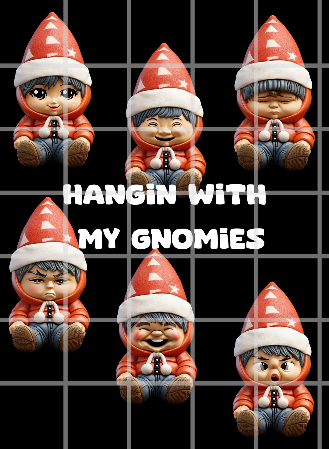Christmas Gnome PNG File, Hangin With My Gnomies, Christmas Design ...