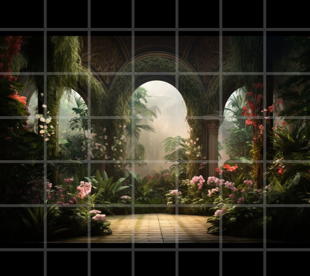 Botanical Arch Maternity Digital Backdrop Bundle Each - Etsy