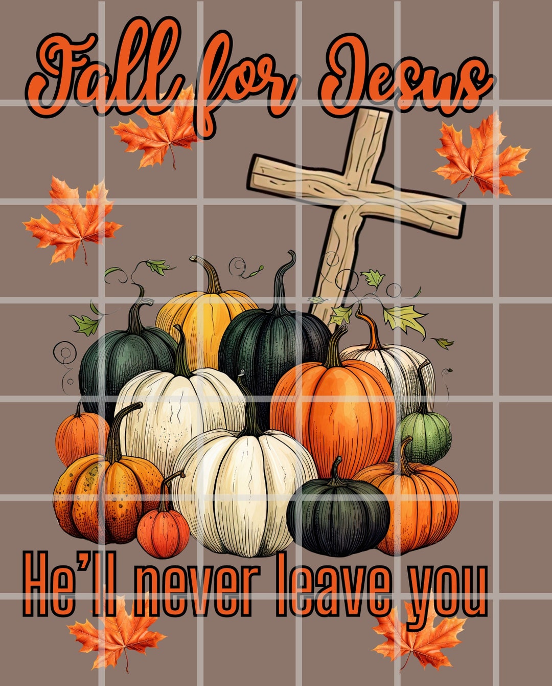 Christian Fall PNG: Jesus, Cross, Pumpkins (digital Download) - Etsy