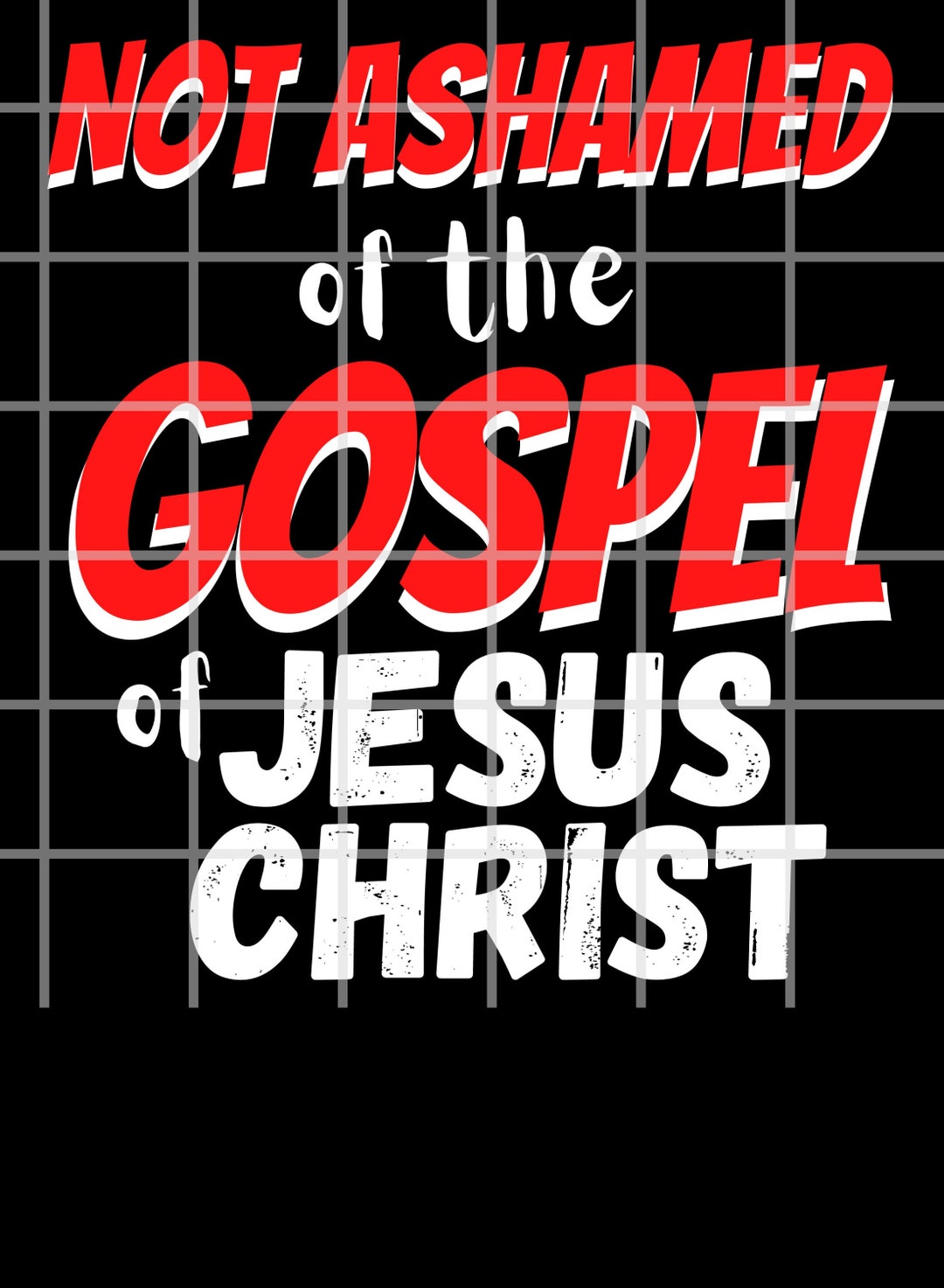 Christian PNG Not Ashamed of the Gospel Christian - Etsy