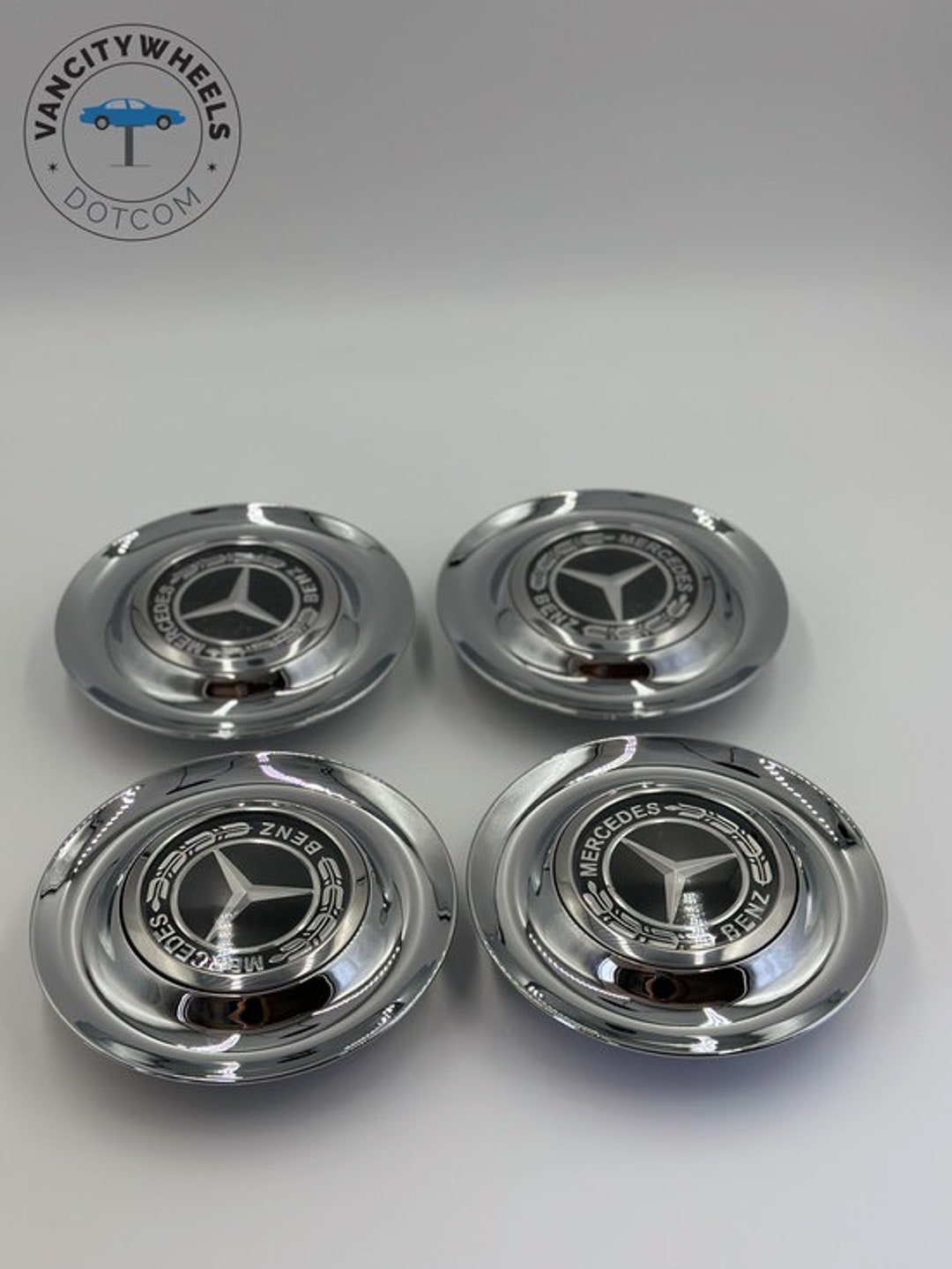 Silver Chrome Floating Spin Wheel Center Caps 'RR - Etsy