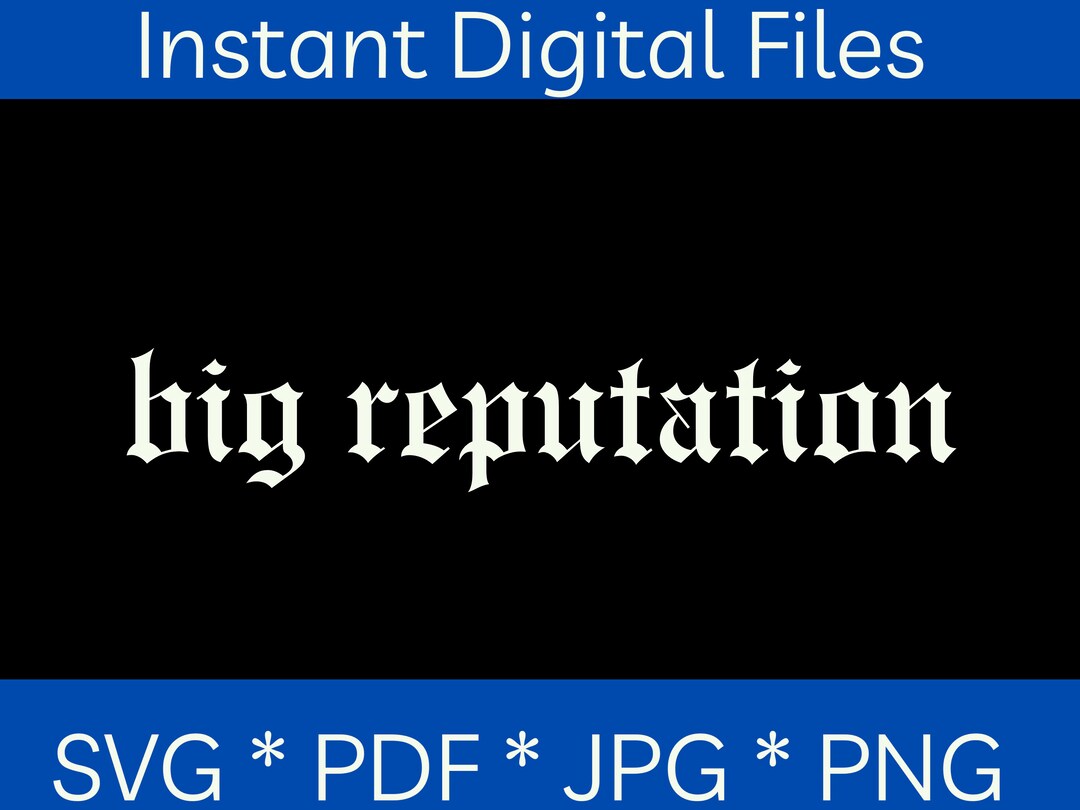 Big Reputation Digital Art File | Taylor Swift Inspired, Reputation ...