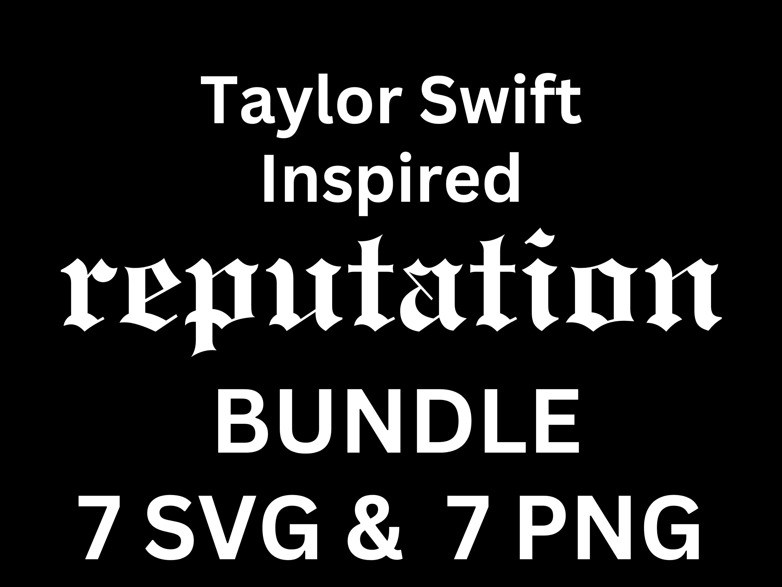 Reputation Bundle | SVG & PNG | Taylor Swift Inspired. - Etsy