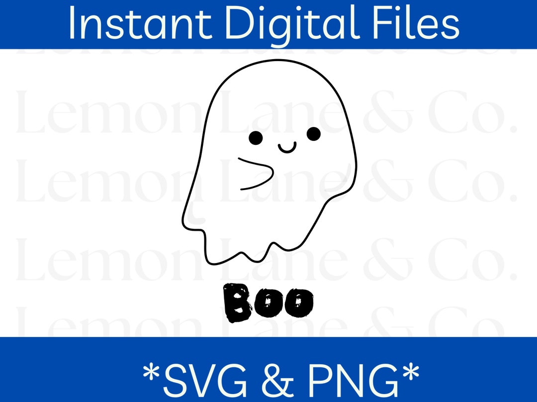 Boo-tiful Ghost SVG and PNG Digital Download | Cute Halloween Clipart ...