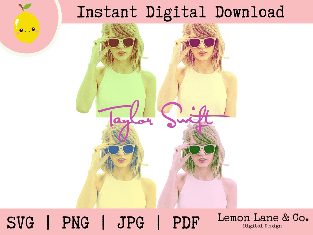 Taylor Swift Inspired Retro Pop Art Digital Print Signature - Etsy