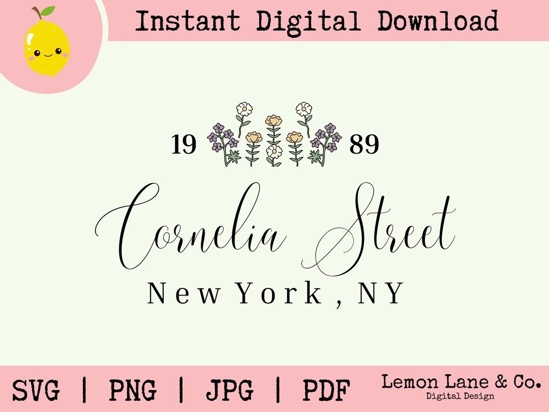 Taylor Swift Cornelia Street Art Print-instant Download - Etsy