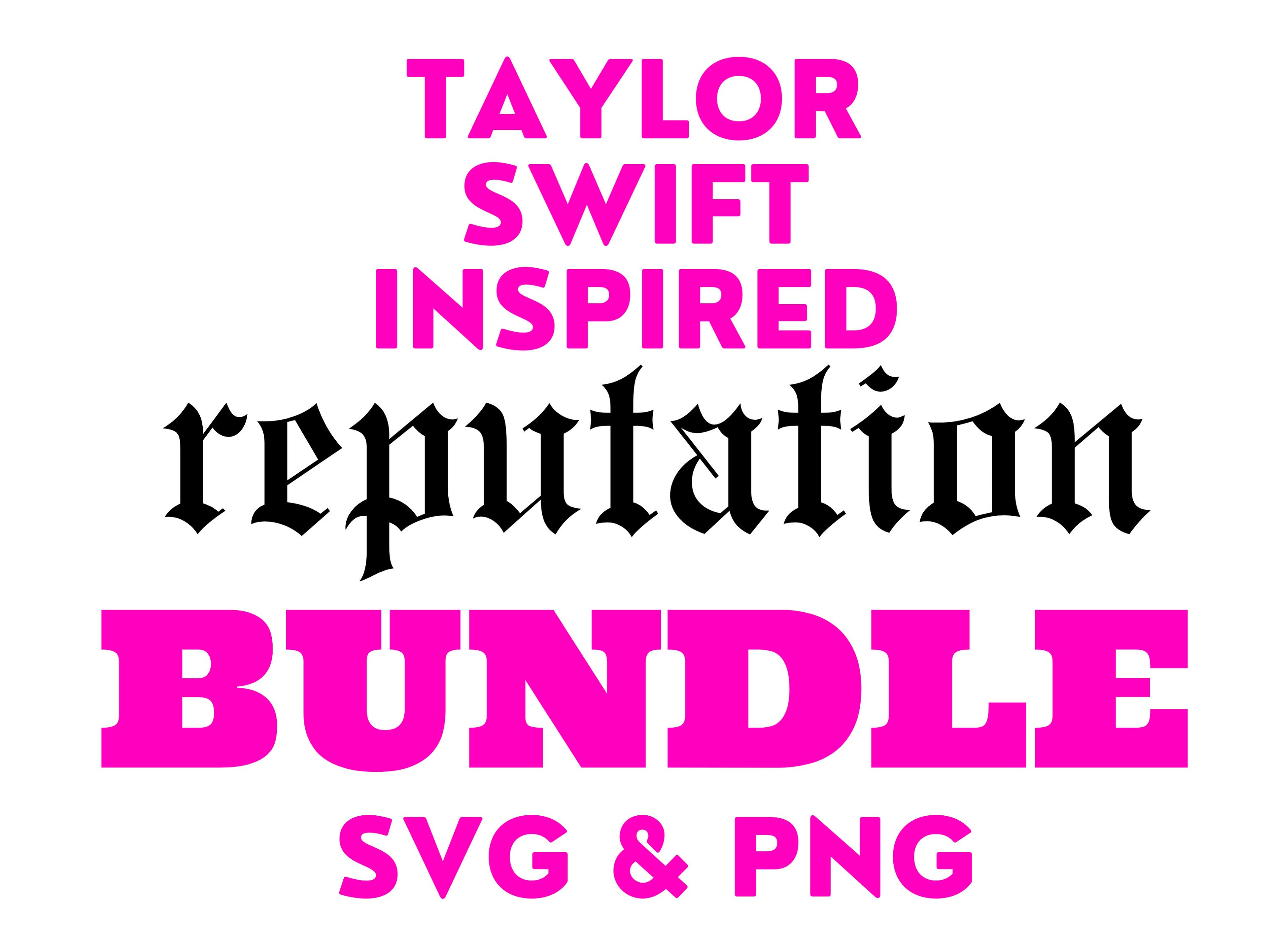 Reputation Bundle SVG & PNG Taylor Swift Inspired. - Etsy
