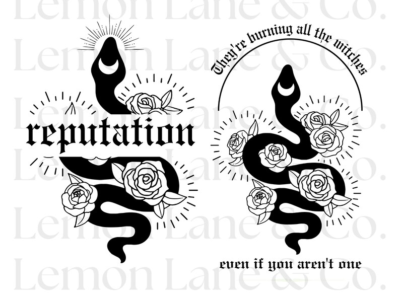 Reputation Bundle SVG & PNG Taylor Swift Inspired. - Etsy