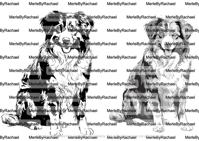 Australian Shepherd Bundle Vector SVG Images | Digital Download | Dog ...