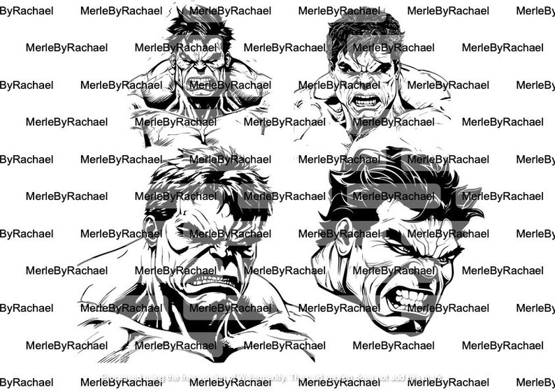 Hulk Bundle of 20 Vector SVG/PNG/AI | Images | Superhero Graphics ...