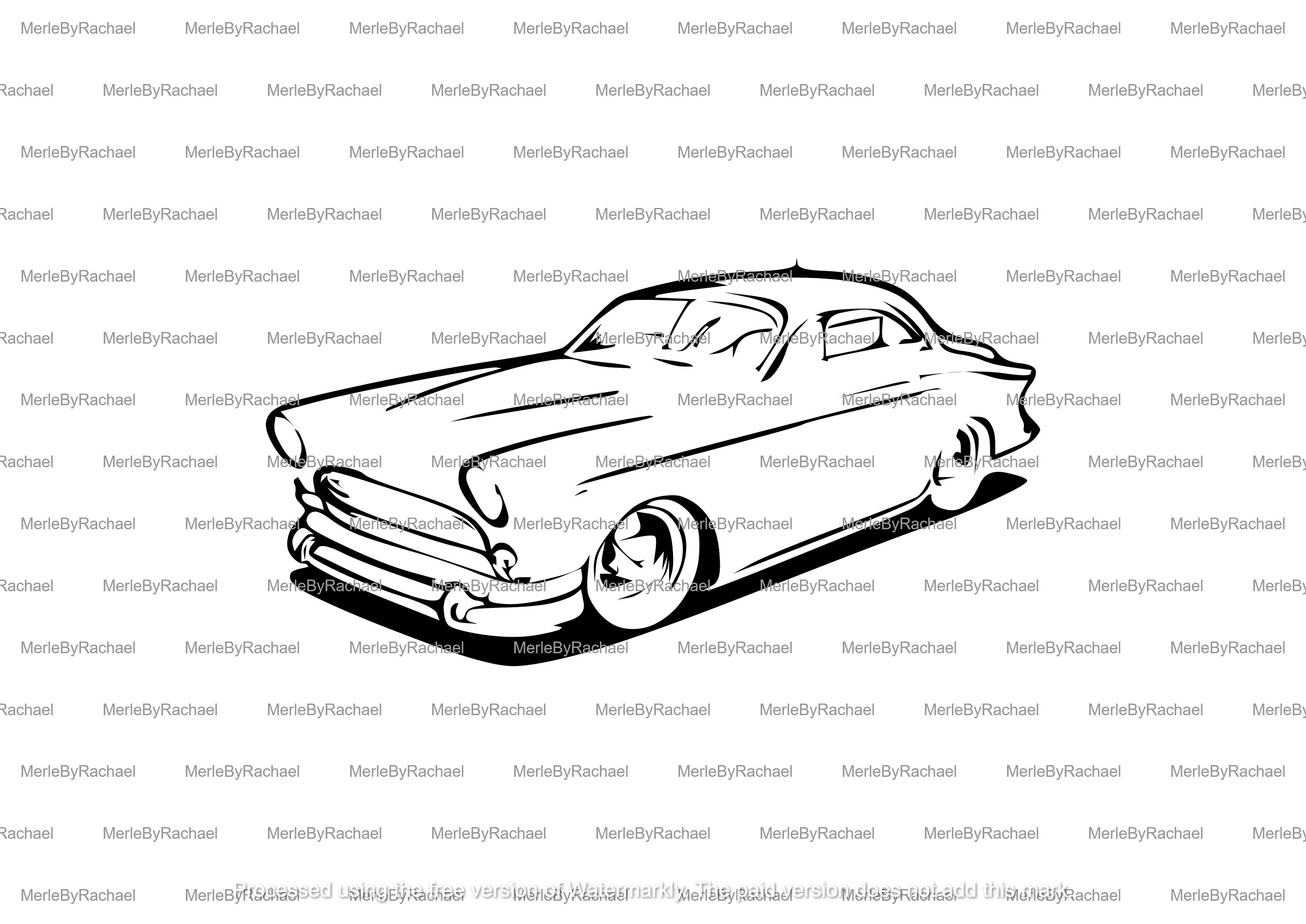 Classic Car Bundle of 3 Vector SVG Images | Digital Download | Vintage ...