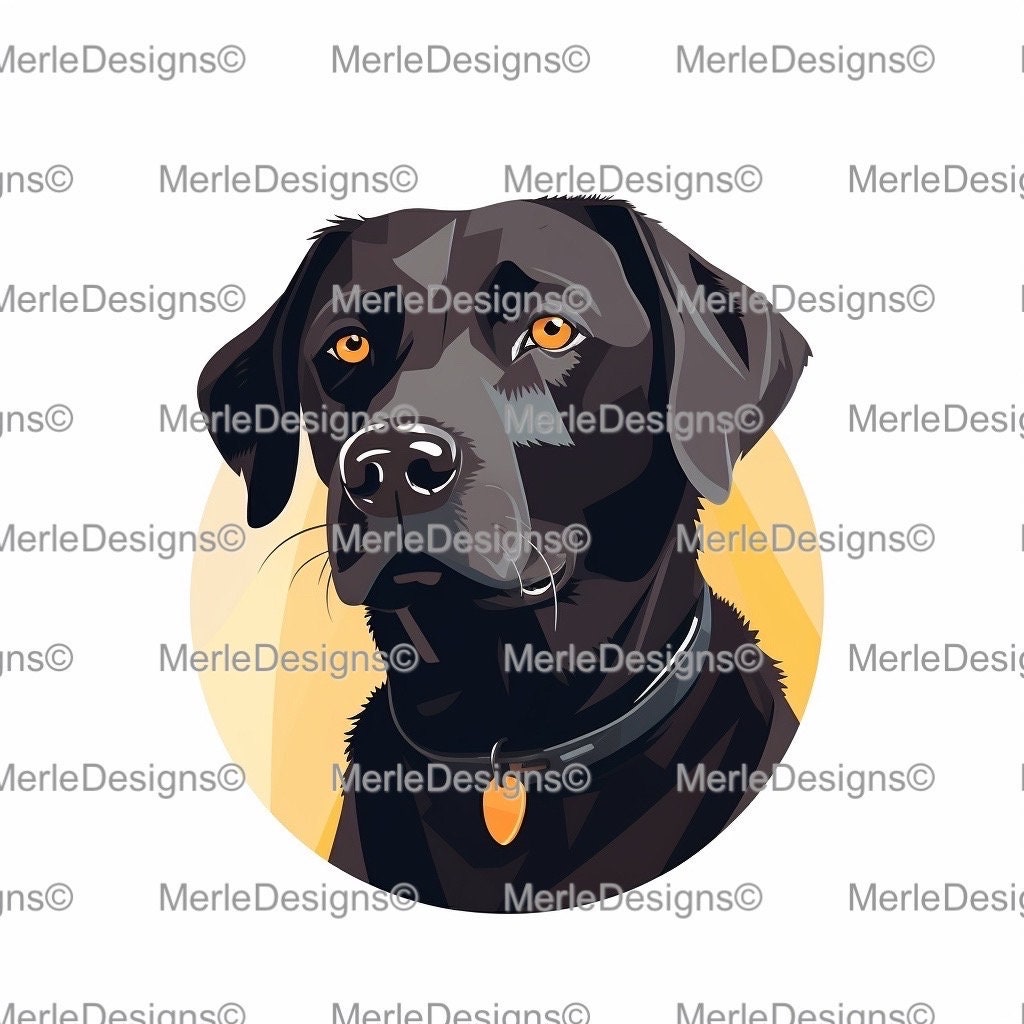 Black Lab Dog Bundle Vector SVG Images Digital Download Dog Breed ...