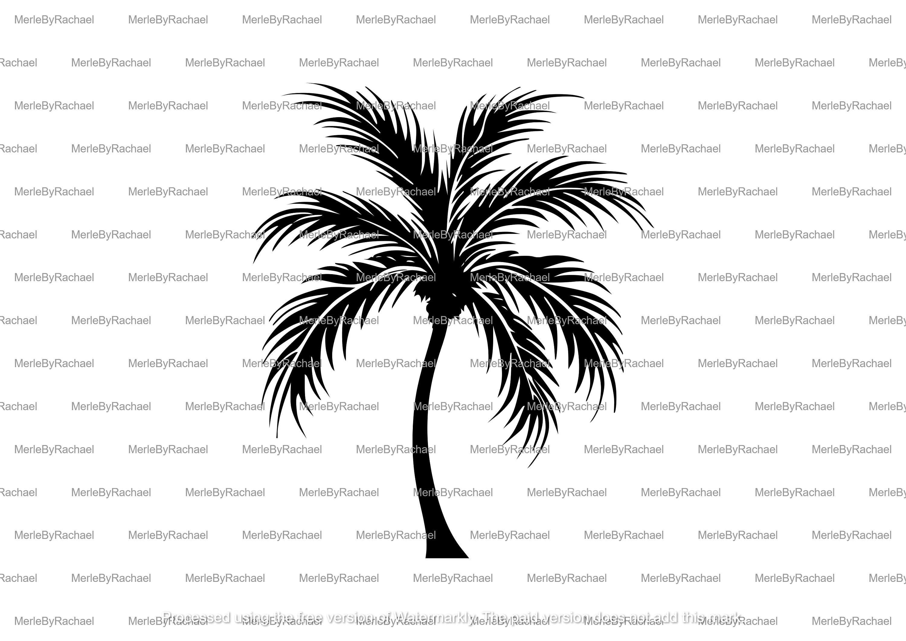Palm Tree Bundle of 7 Vector SVG Images | Digital Download | High ...