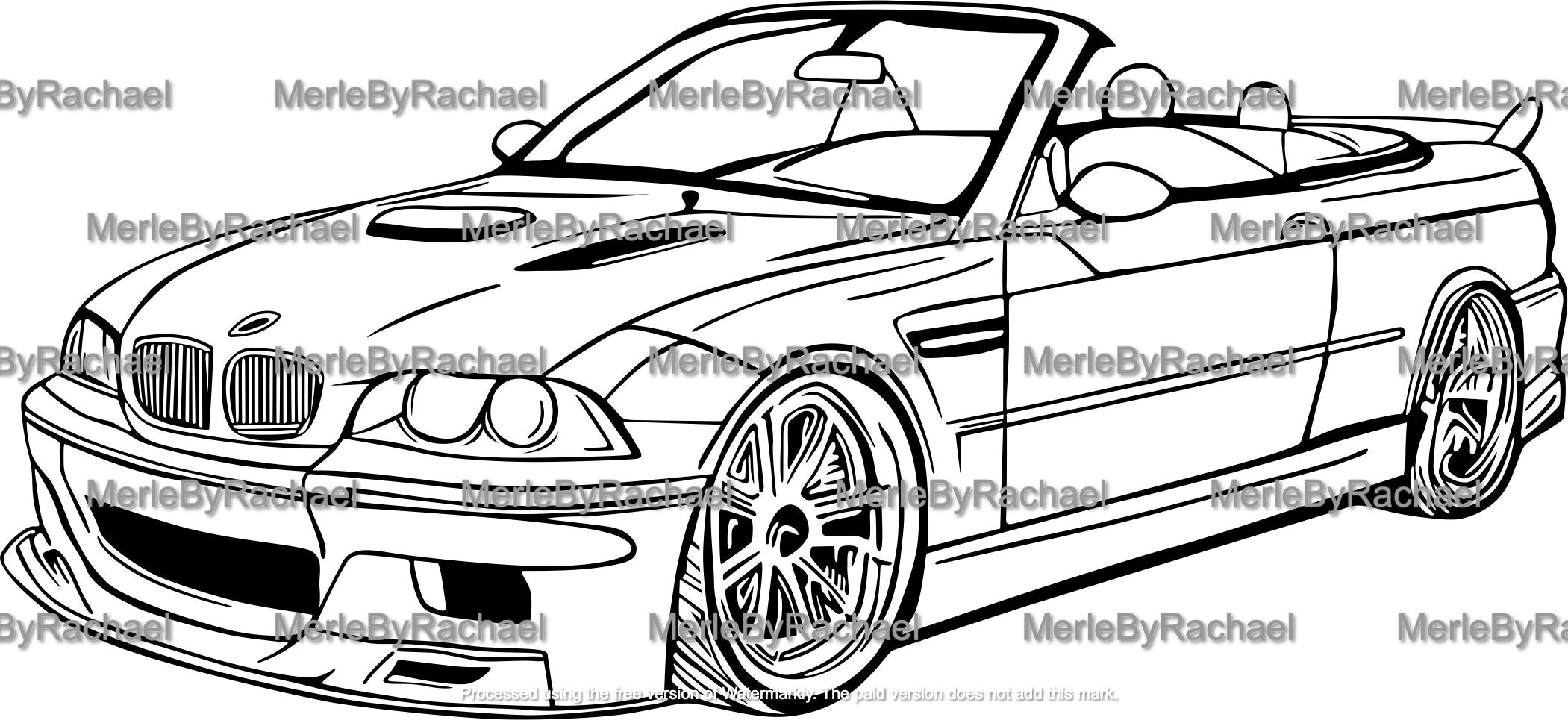 BMW E46 M3 Bundle of 3 Vector SVG Images | Digital Download | High ...
