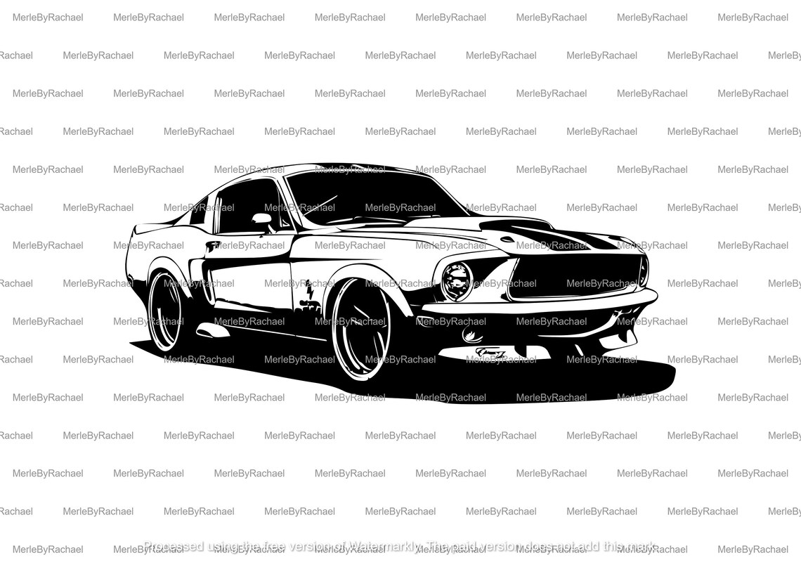 Ford Mustang Bundle Vector of 4 SVG Images | Digital Download | Classic ...