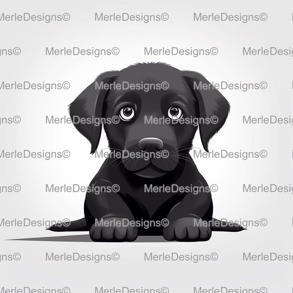 Black Lab Dog Bundle Vector SVG Images Digital Download Dog Breed ...