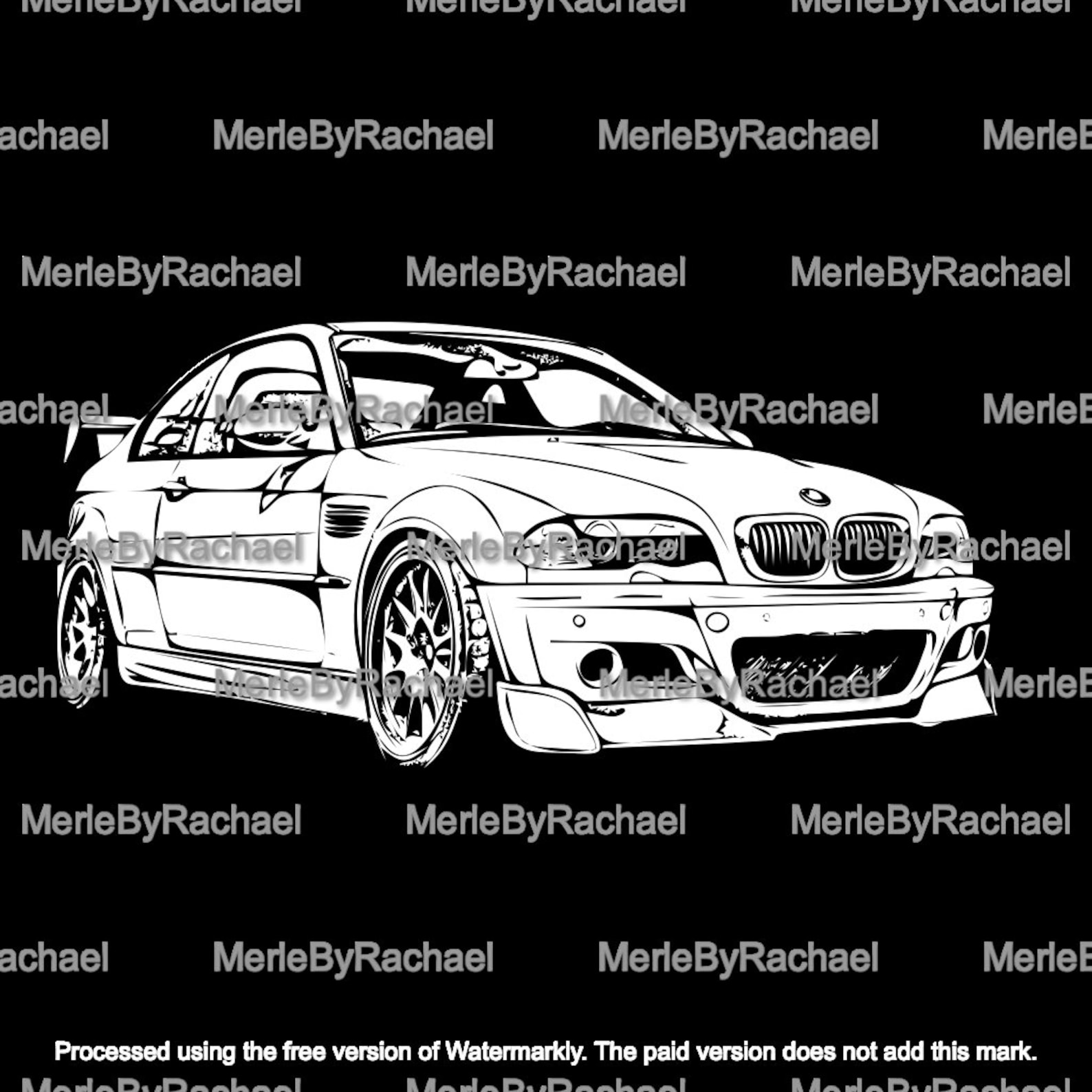 BMW E46 M3 Bundle of 3 Vector SVG Images | Digital Download | High ...