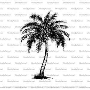 Palm Tree Bundle of 7 Vector SVG Images | Digital Download | High ...