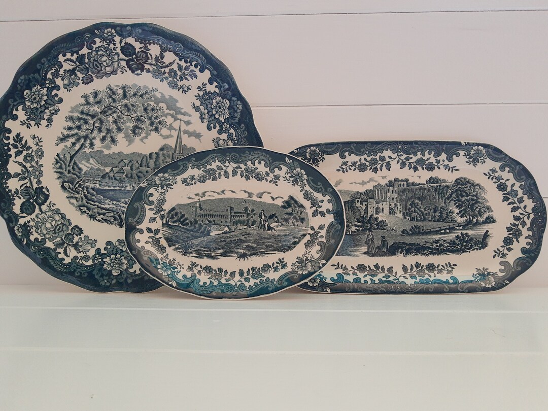 Palissy Staffordshire Avon Scenes A Royal Worcester England Vintage ...