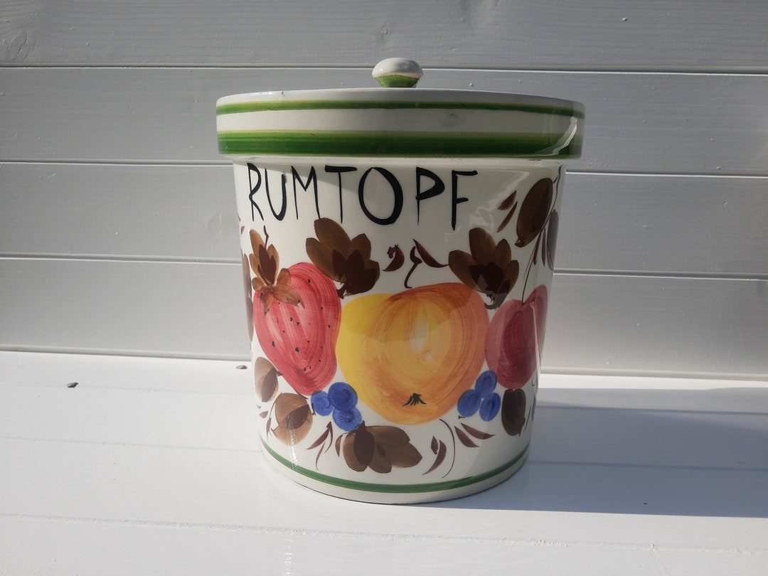 Beautiful Hand Painted Rumtopf Punch Bowl Vase Vintage - Etsy