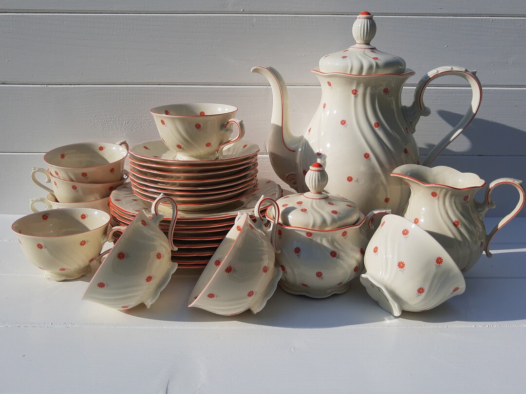 Beautiful Tea Service for 8 People Seltmann Weiden Vintage - Etsy