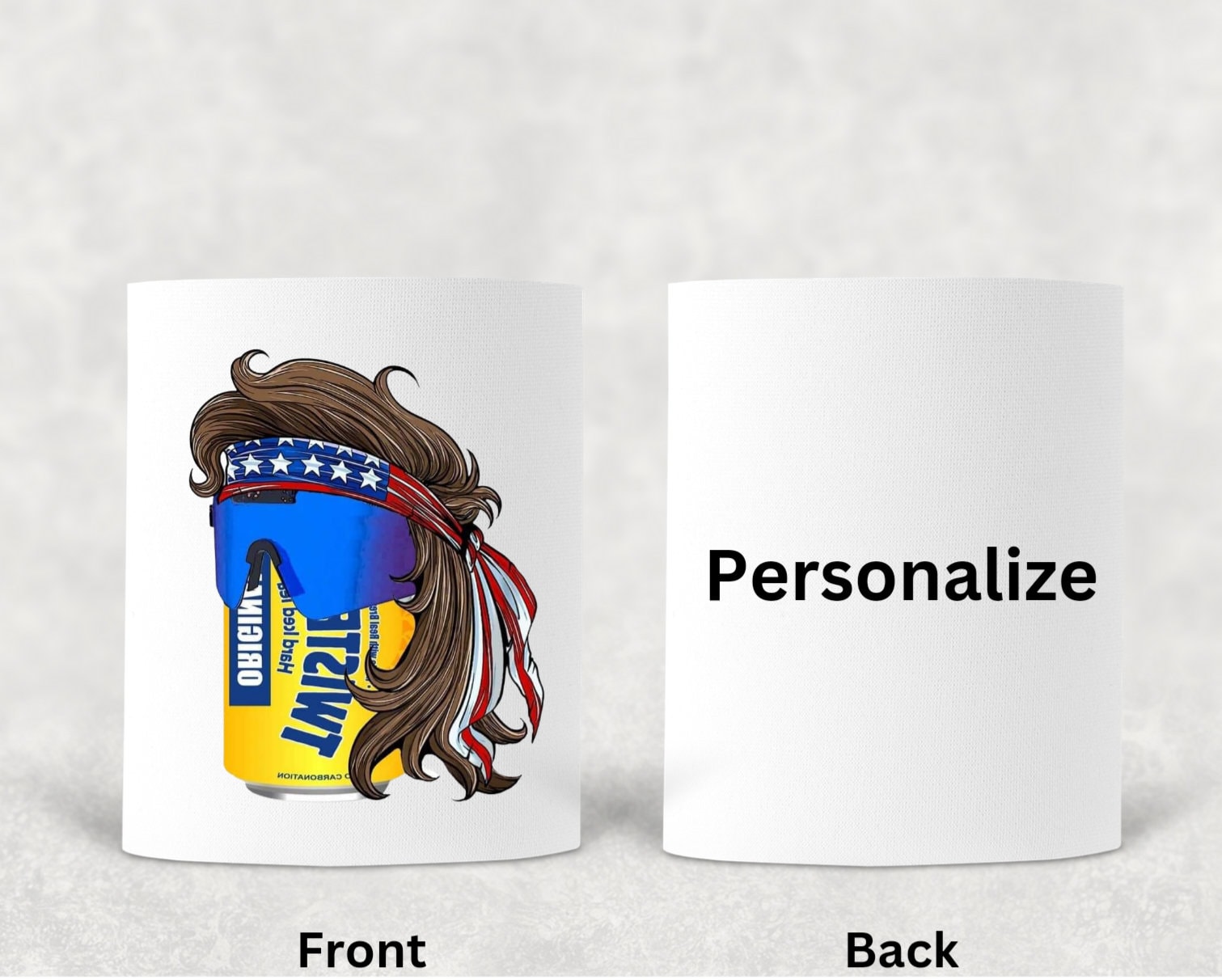 Personalized 12 Oz Twisted Drink With Mullet Can Cooler, Can Coozie ...