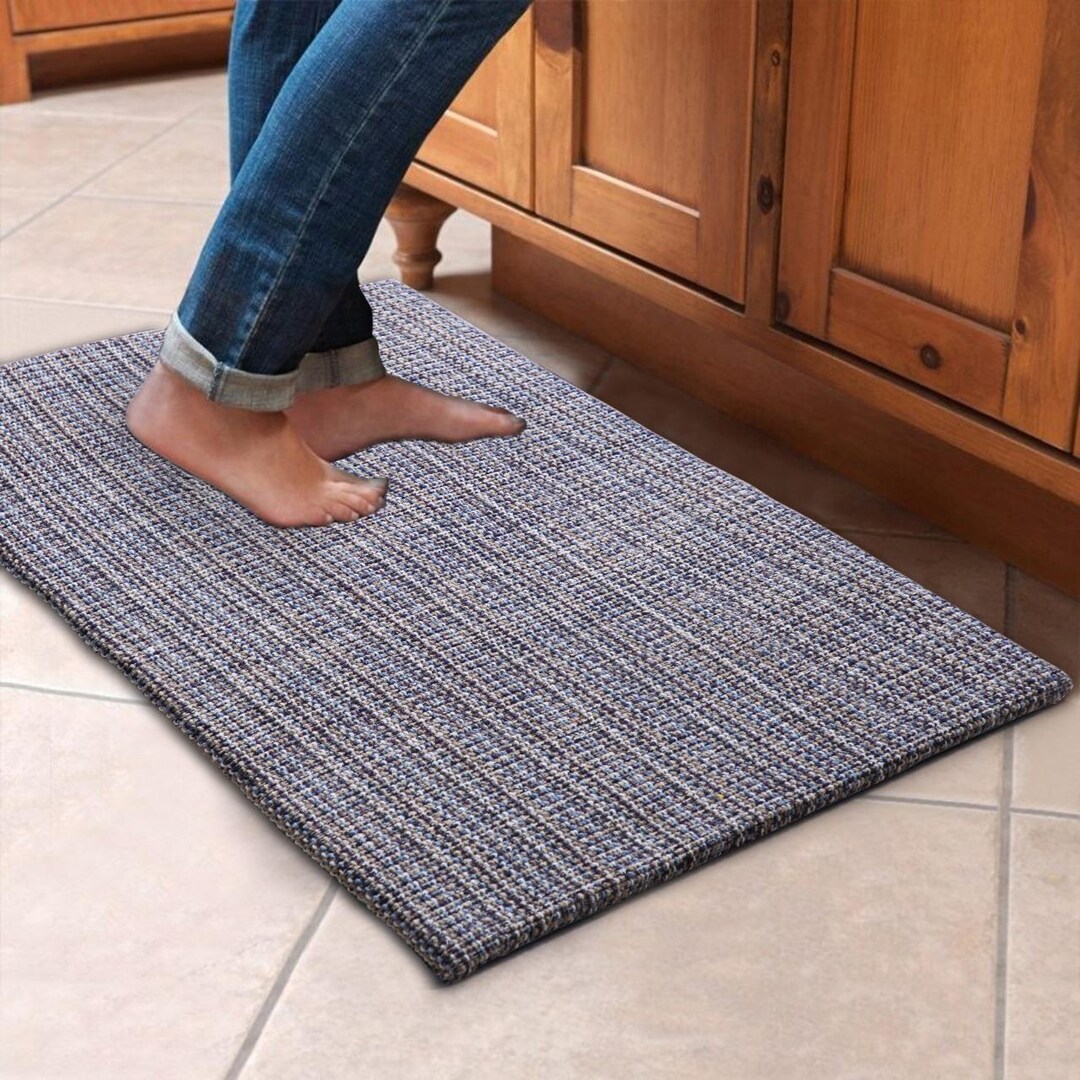 Handwoven Cotton Kitchen Mat – Anti-fatigue Foam Backing - Etsy