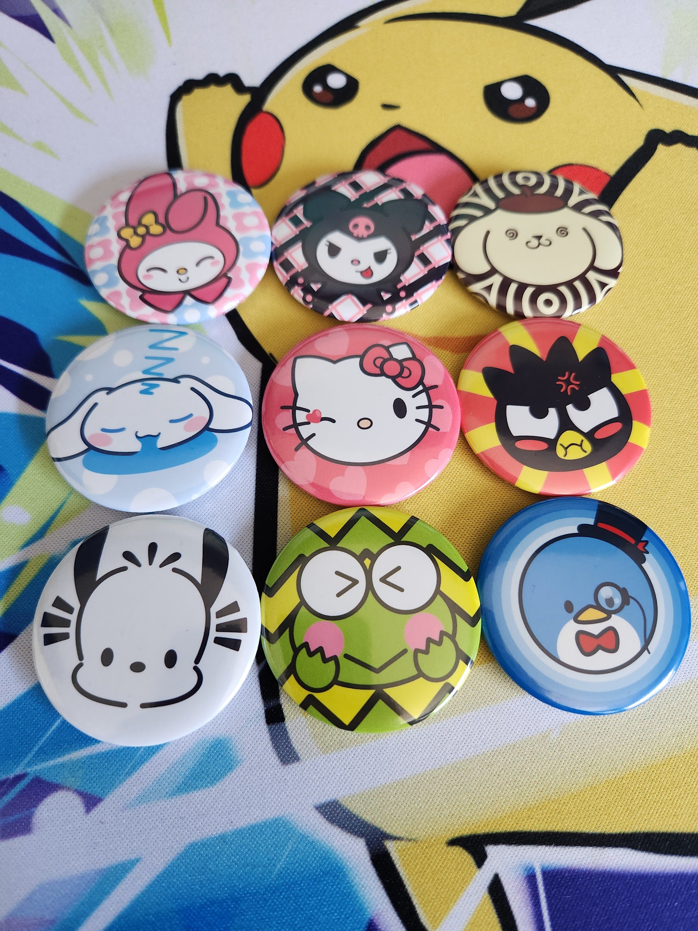 Sanremoji Buttons Sanrio Collection Hello Kitty and - Etsy