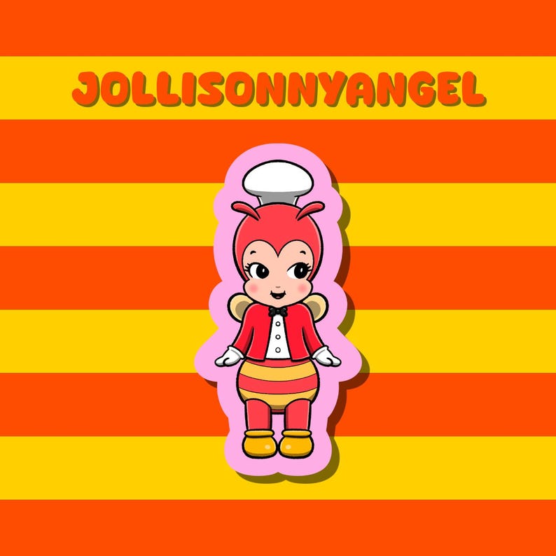 Jollibee Character Fusions | Glossy Vinyl Stickers - Etsy