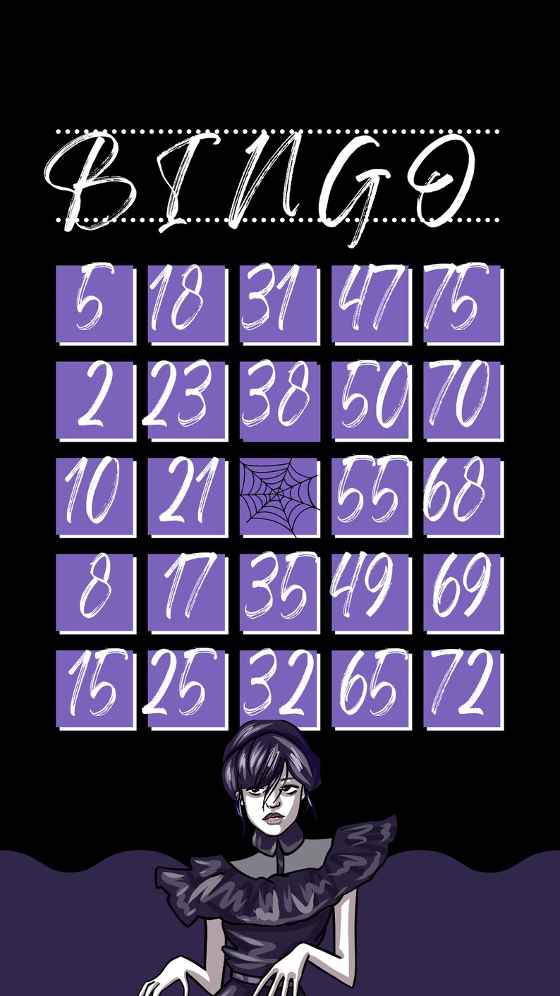 Themed Bingo Card - Etsy